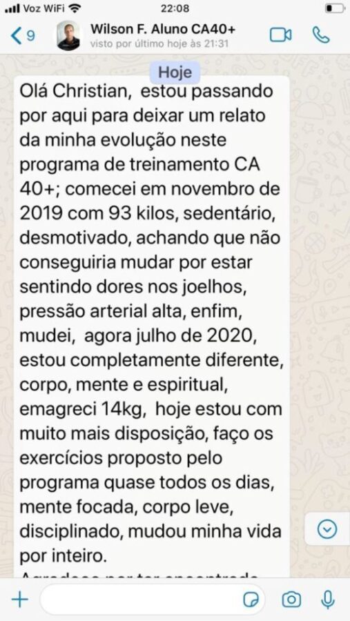 Corpo de Atleta depois dos 40 anos Curso CA40+ Christian Bittar
